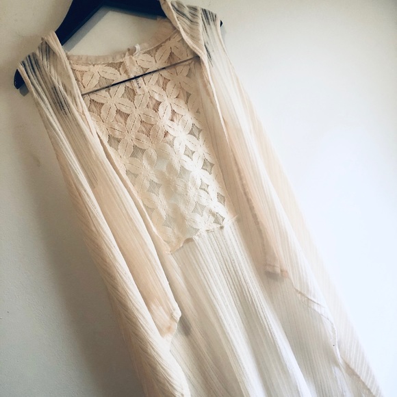 Robin K | Tops | Robin K Lace Kimono | Poshmark